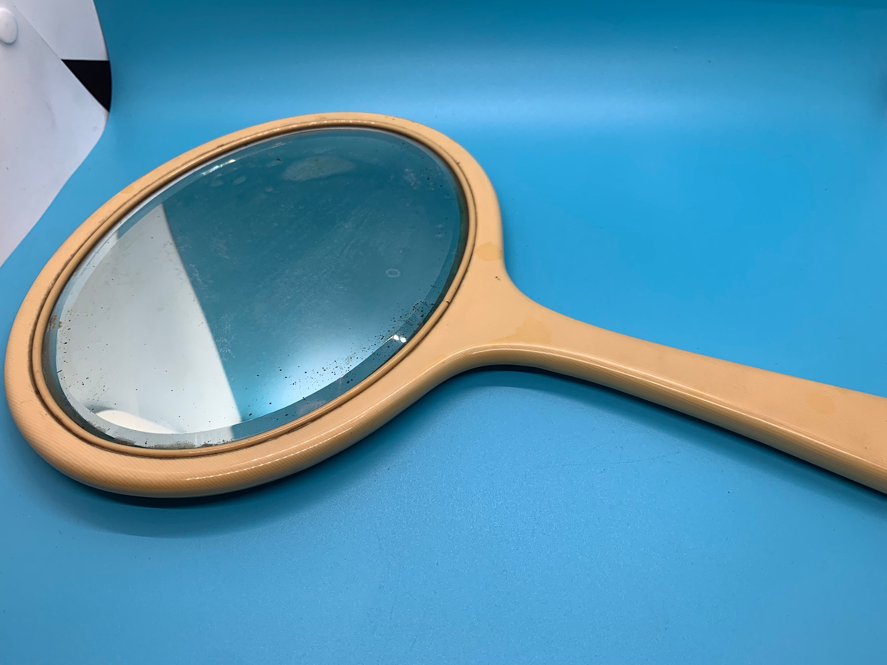 Vintage Celluloid Mirror Hand Held 1920s - Etsy
