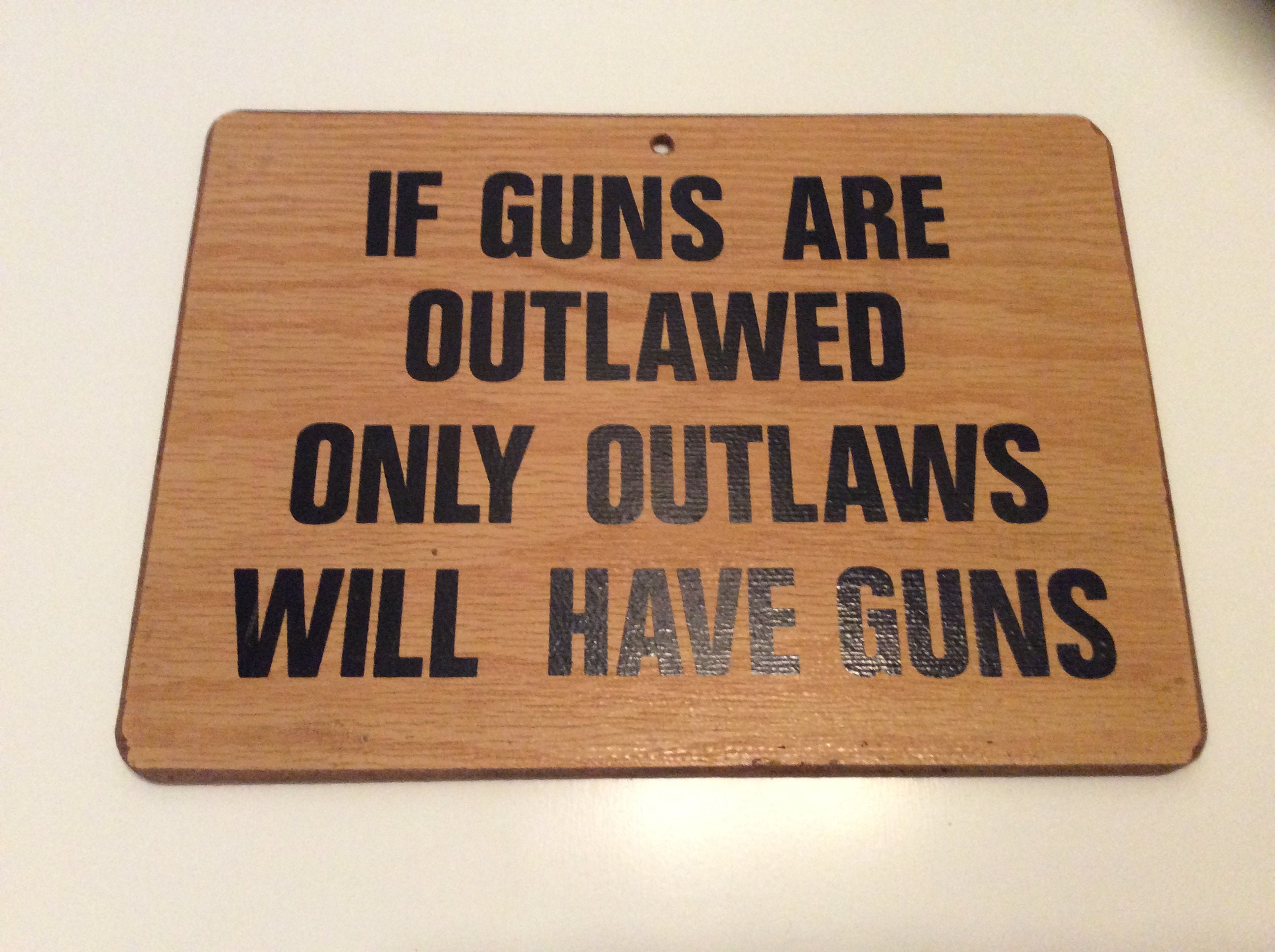 If Guns Are Outlawed-sign and Guns, Crime, and Freedom Book - Etsy
