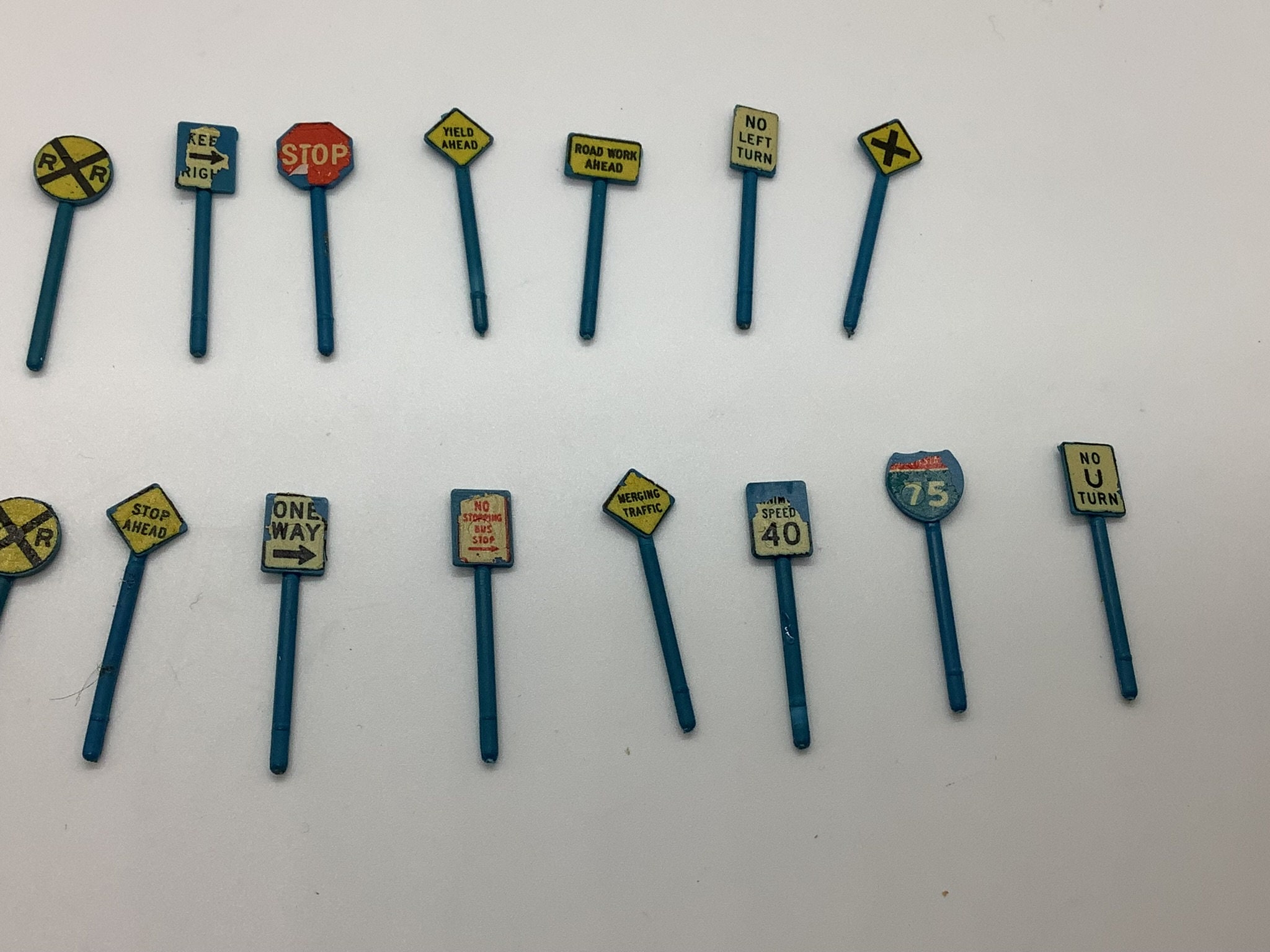 Vintage Toy Street Signs for Railroad, Legos - Etsy