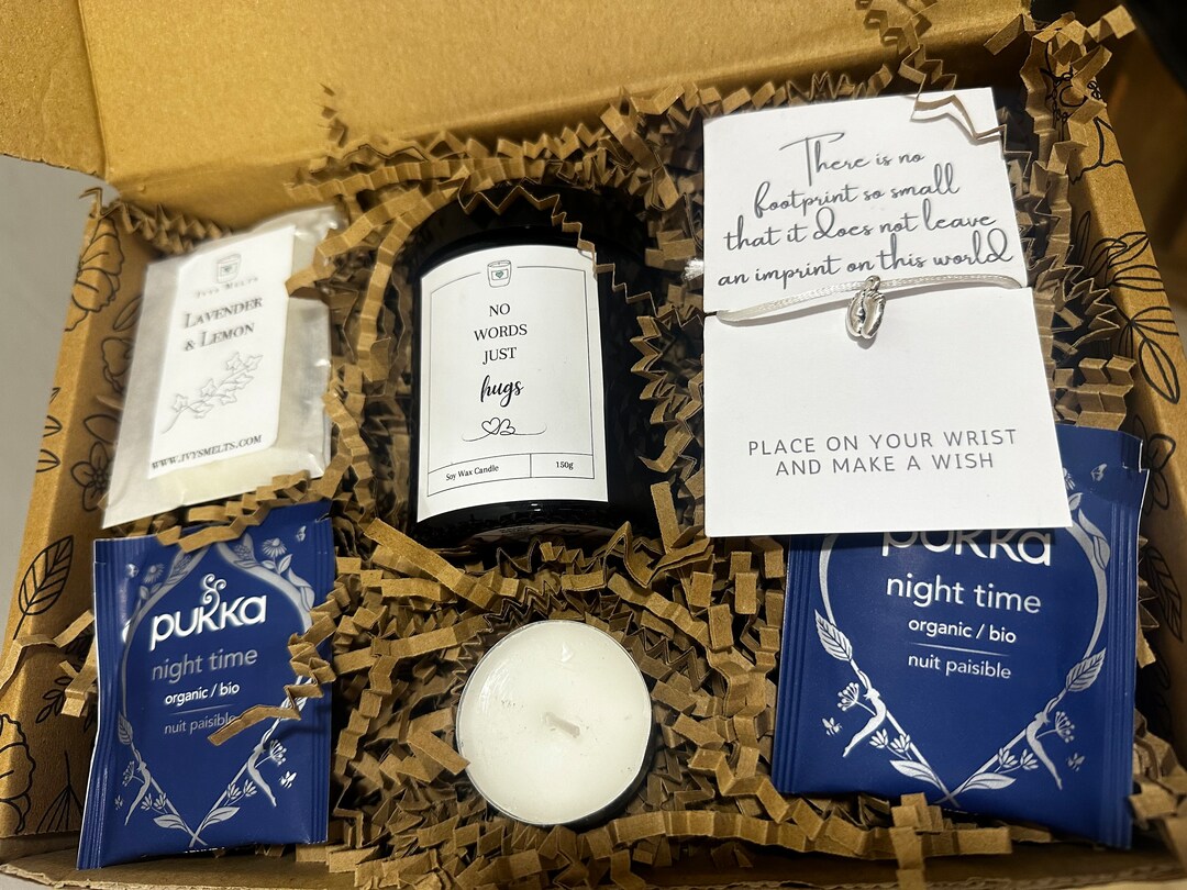 Miscarriage Gift Box, Baby Loss Personalised Candle, Bereavement Gift ...