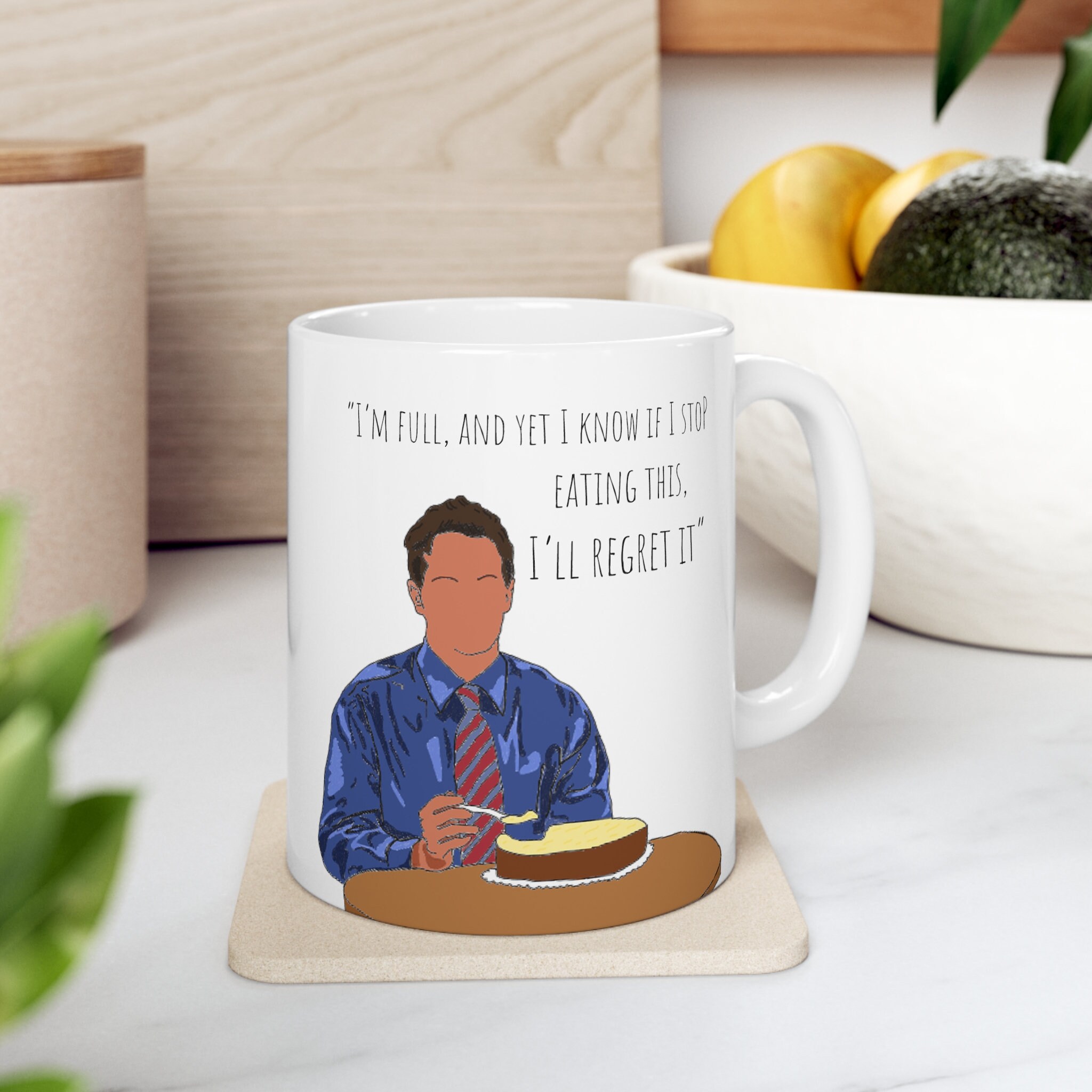 Chandler Bing RIP Friends TV Show Ceramic Mug Matthew Perry - Etsy