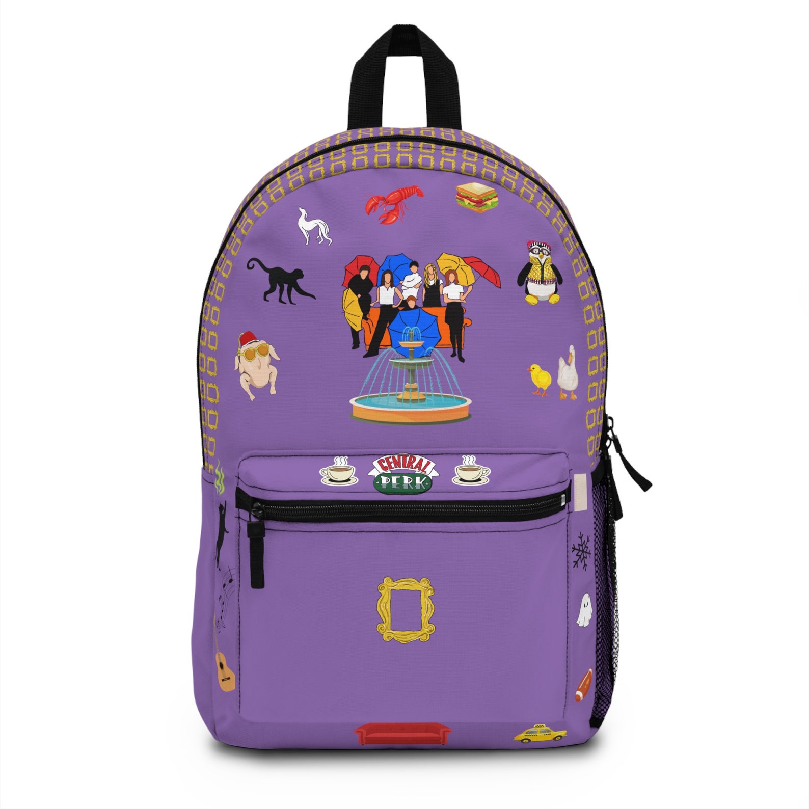 Friends TV Show Backpack Friends TV Bag Friends Tv Show Purple - Etsy