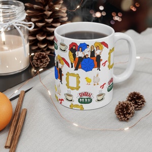 Friends TV Show Mug Christmas Gift Funky Cute Present Friends Fan 11oz ...
