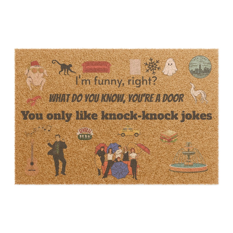 Friends TV Show Doormat Friends TV Show Rug Friends TV Show Chandler ...