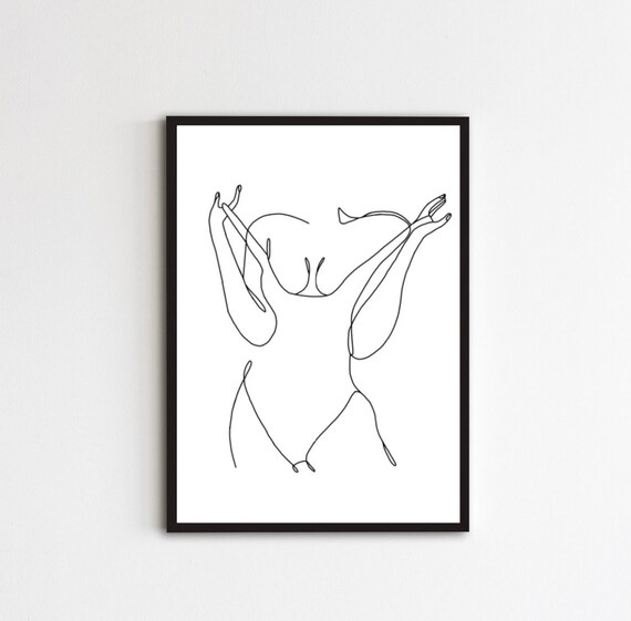 Womans Body Outline | Etsy