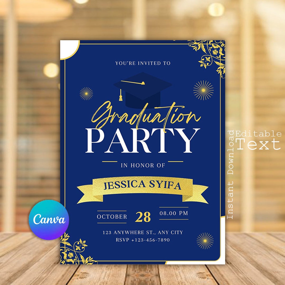 Graduation Party Invitation, Graduation Announcement Invitation ...