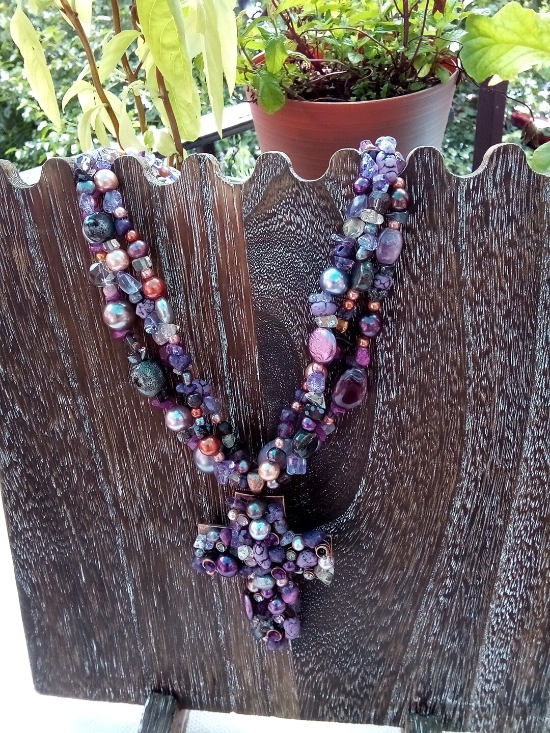 Unique Purple Cross 70's Vibe - Etsy