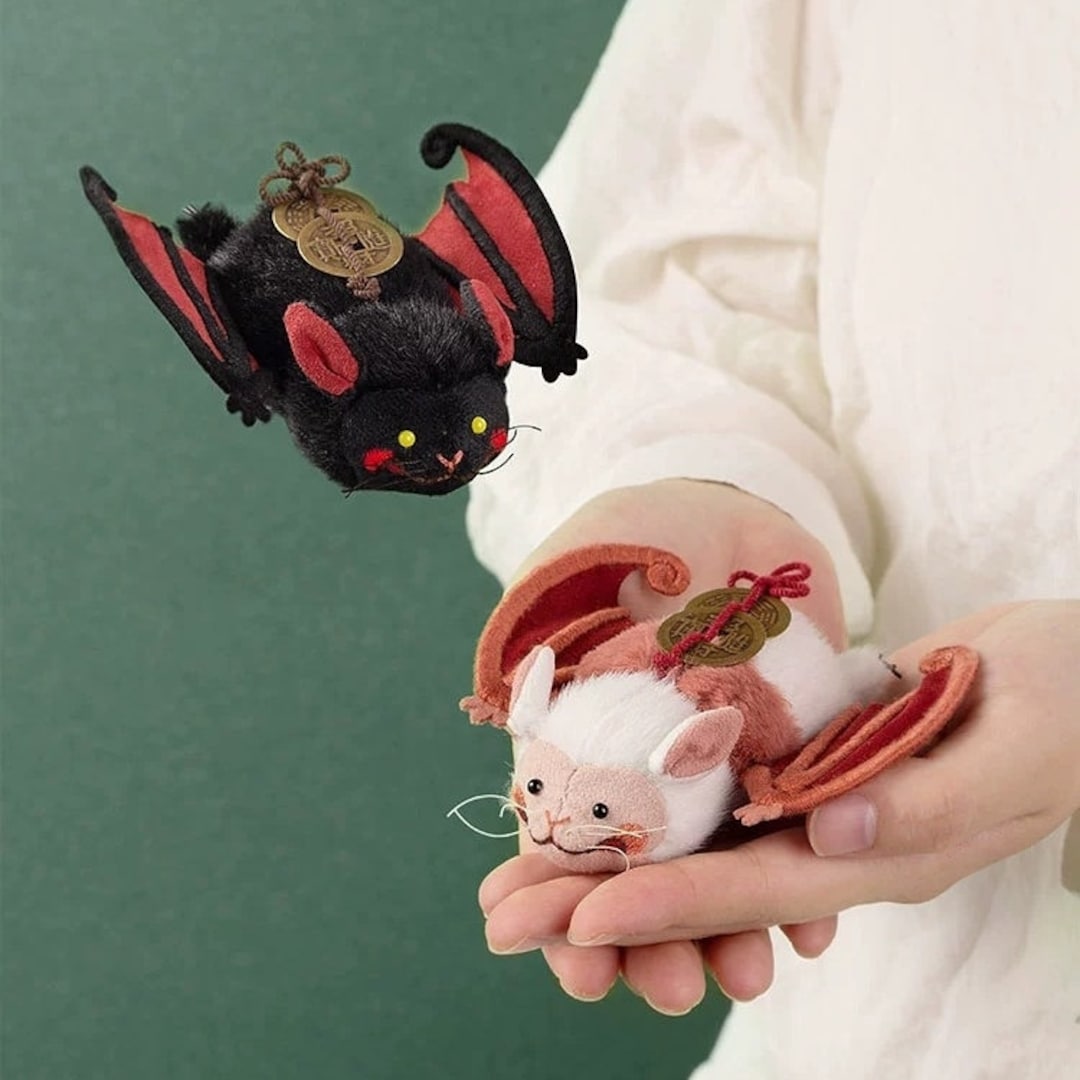 Bat Fairy Amulet, DIY Embroidery Kit, Hand Embroidered Good Luck Sachet ...