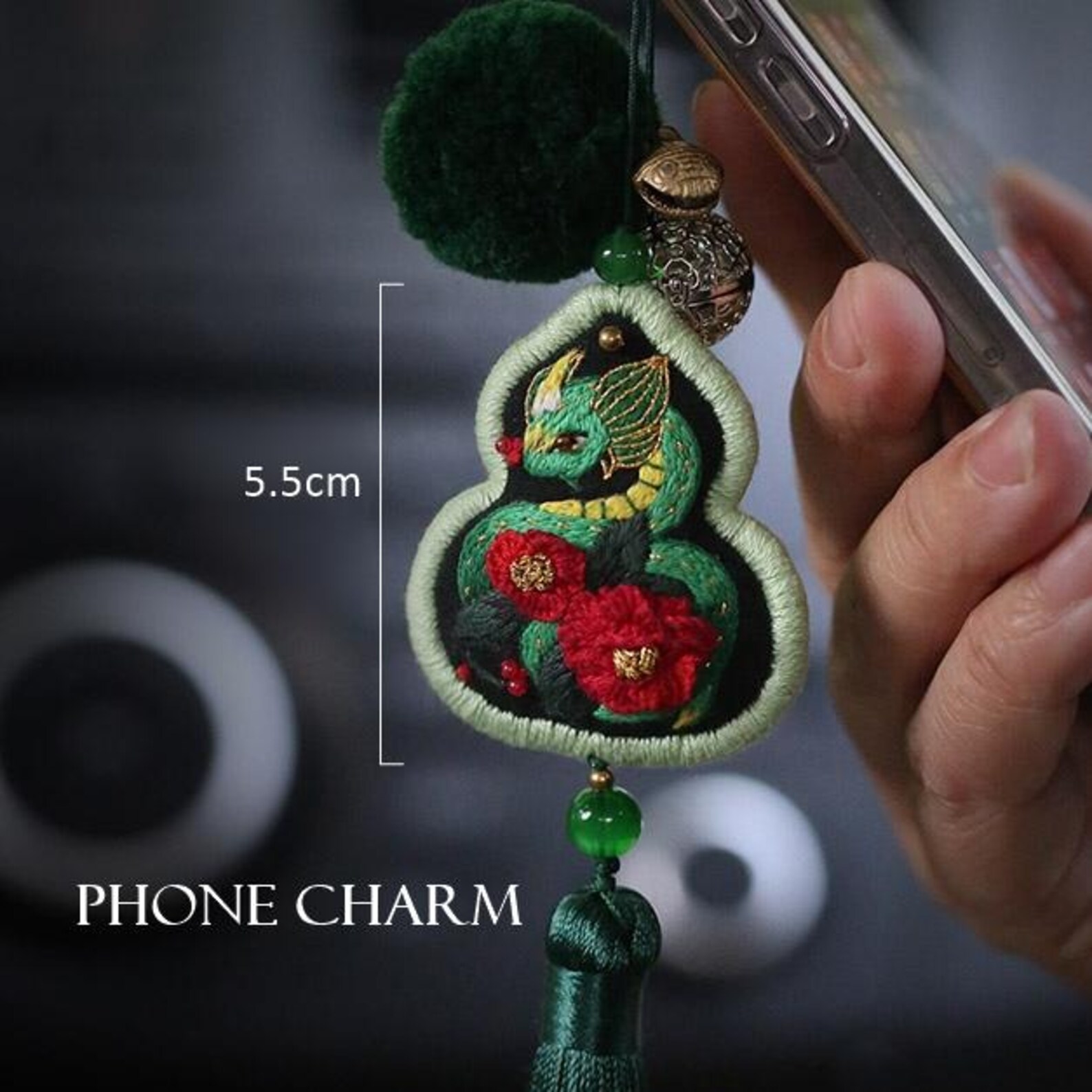 Chinese Zodiac Snake Fortune Charm DIY Embroidery Kit | Beginner ...