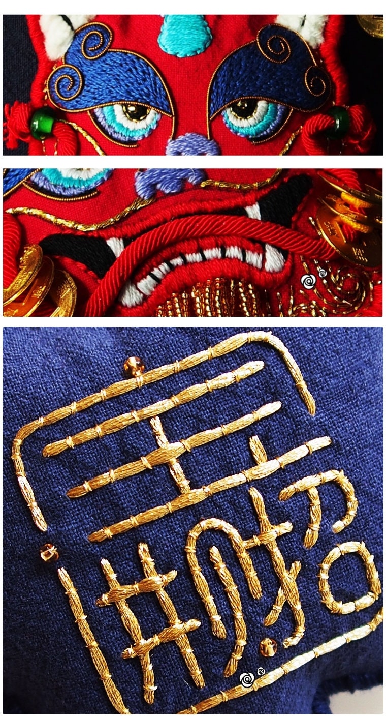 Lucky Amulet Sachet DIY Embroidery Kit for Beginner Good - Etsy