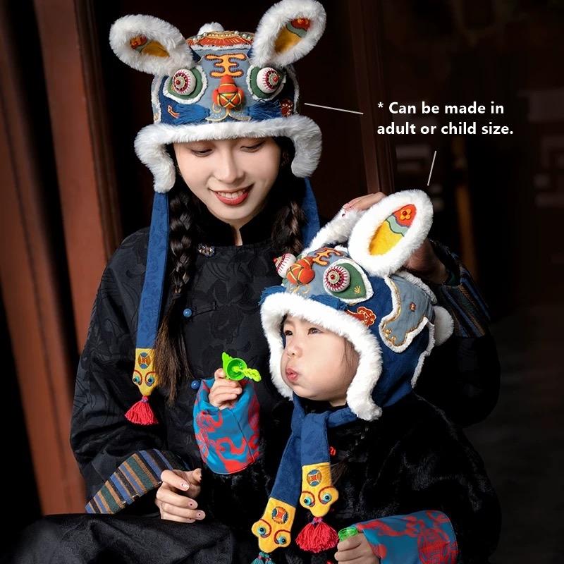 Snake & Rabbit Hat DIY Emrboidery Kit, Hand-sewing Hat, Handmade ...