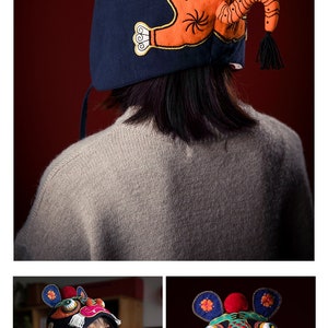 Tiger Head Hat, DIY Embroidery Kit, Chinese Traditional Good Luck ...