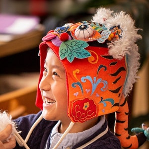 Tiger Head Hat DIY Emrboidery Kit, Hand-sewing Hat, With Tutorial Video ...