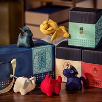 Bullish, Chinese Zodiac Ox Amulet, DIY Embroidery Kit, Good Luck ...