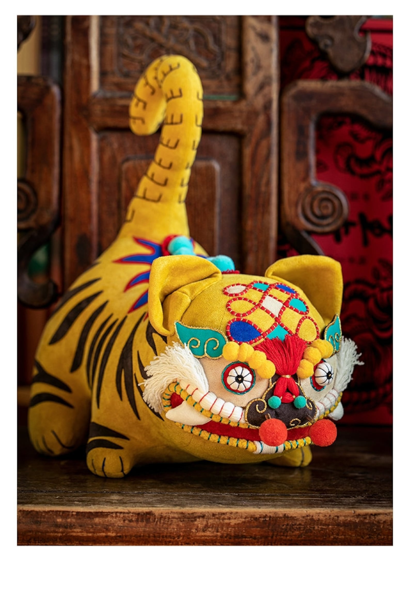 Tiger King | Handmade Embroidery Cloth Tiger Toy Doll Chinese ...