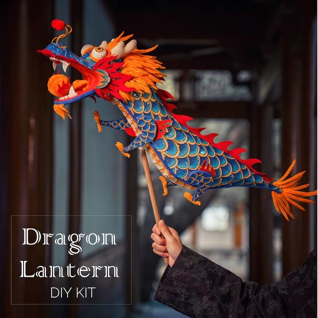 Dragon Lantern DIY Kit New Year Gift Handmade Crafts Unique Gift Ideas ...