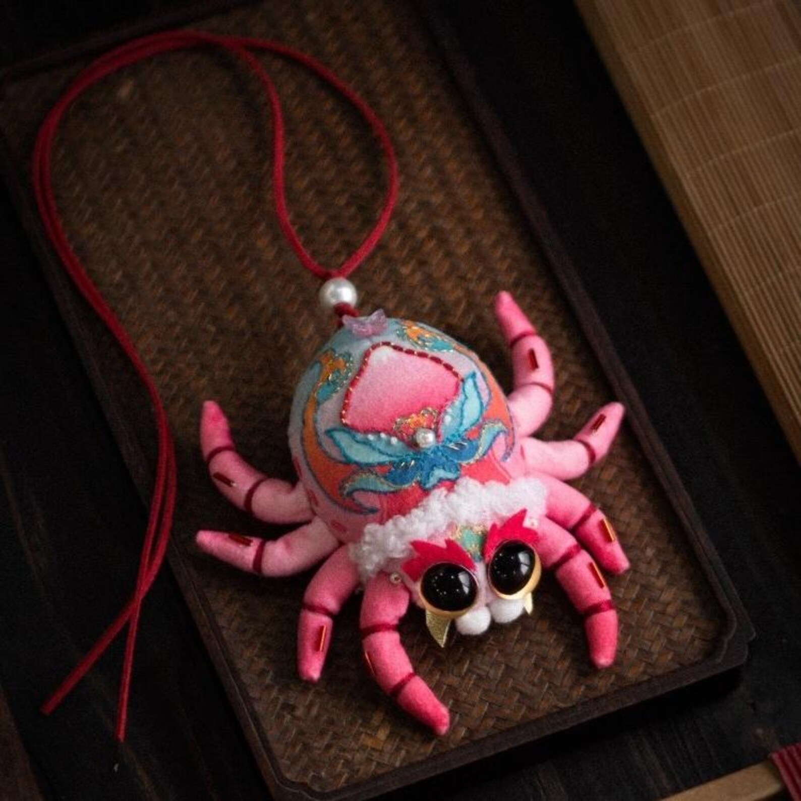 Pink Spider Amulet, DIY Embroidery Kit, Bring Happiness and Wealth ...