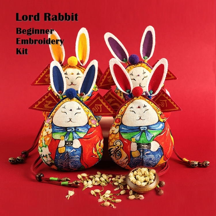 China Wind Beijing Traditional Lord Rabbit Embroidery Kit DIY - Etsy