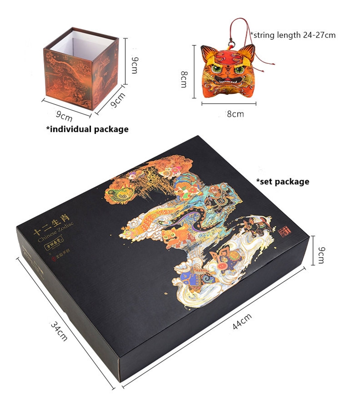 Chinese Zodiac 12 Zodiac Signs Handmade Embroidery Unique - Etsy