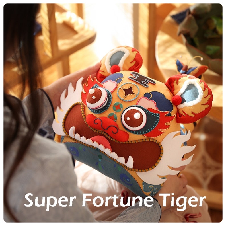 Super Fortune Tiger DIY Emrboidery Kit Beginners Level - Etsy