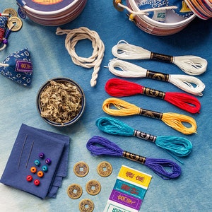 Triangle Sachet Amulet / DIY Embroidery Kit for Beginners / Pack of 5 ...