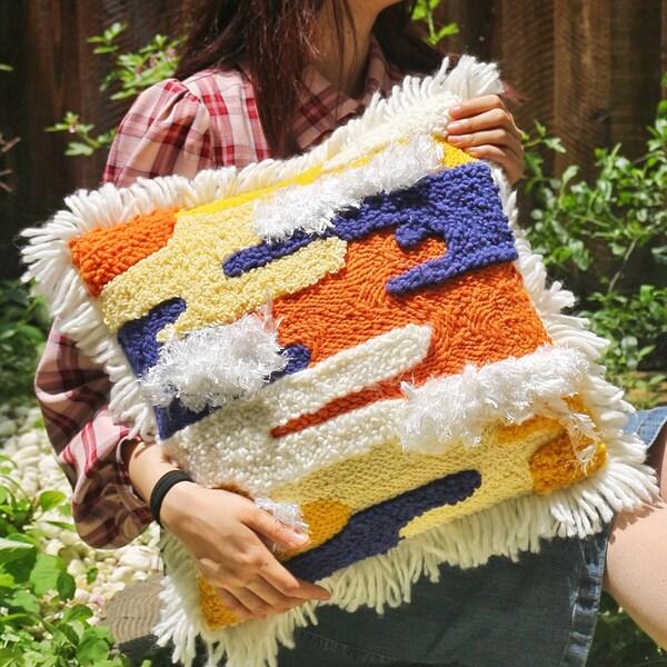 Punch Needle Pillow - Etsy