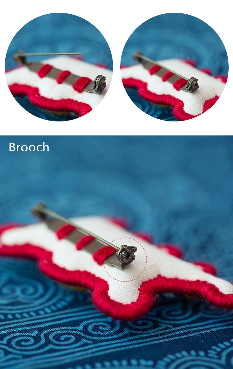 Chinese 12 Zodiac Signs Necklace/brooch Handmade Embroidery Animal Year ...