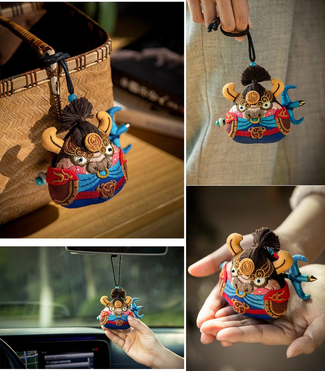 Bullish, Chinese Zodiac Ox Amulet, DIY Embroidery Kit, Good Luck ...