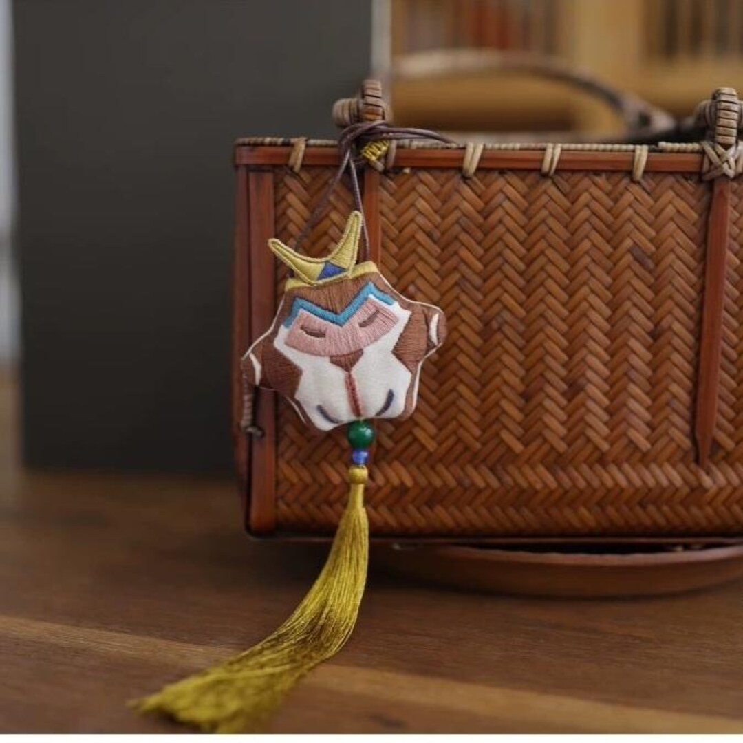 Wu Kong Amulet Fortune Lucky Charm - DIY Embroidery Kit - Monkey King ...