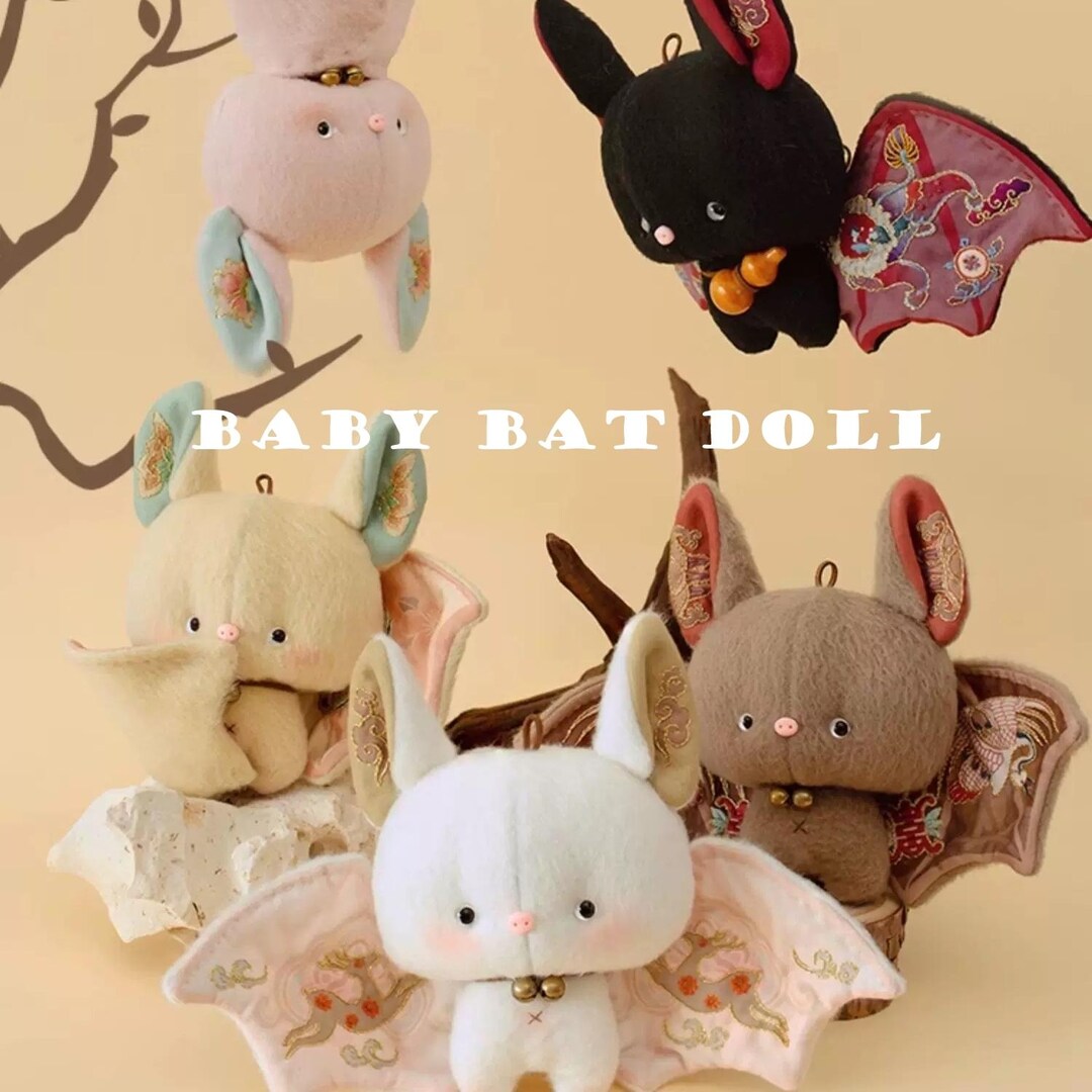Bat Doll, Pack of 5, DIY Embroidery Kit, Nusery Decor, Happiness Good ...