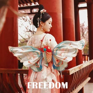 Butterfly Koi Fish Bag, DIY Embroidery Kit, "freedom, Personality ...