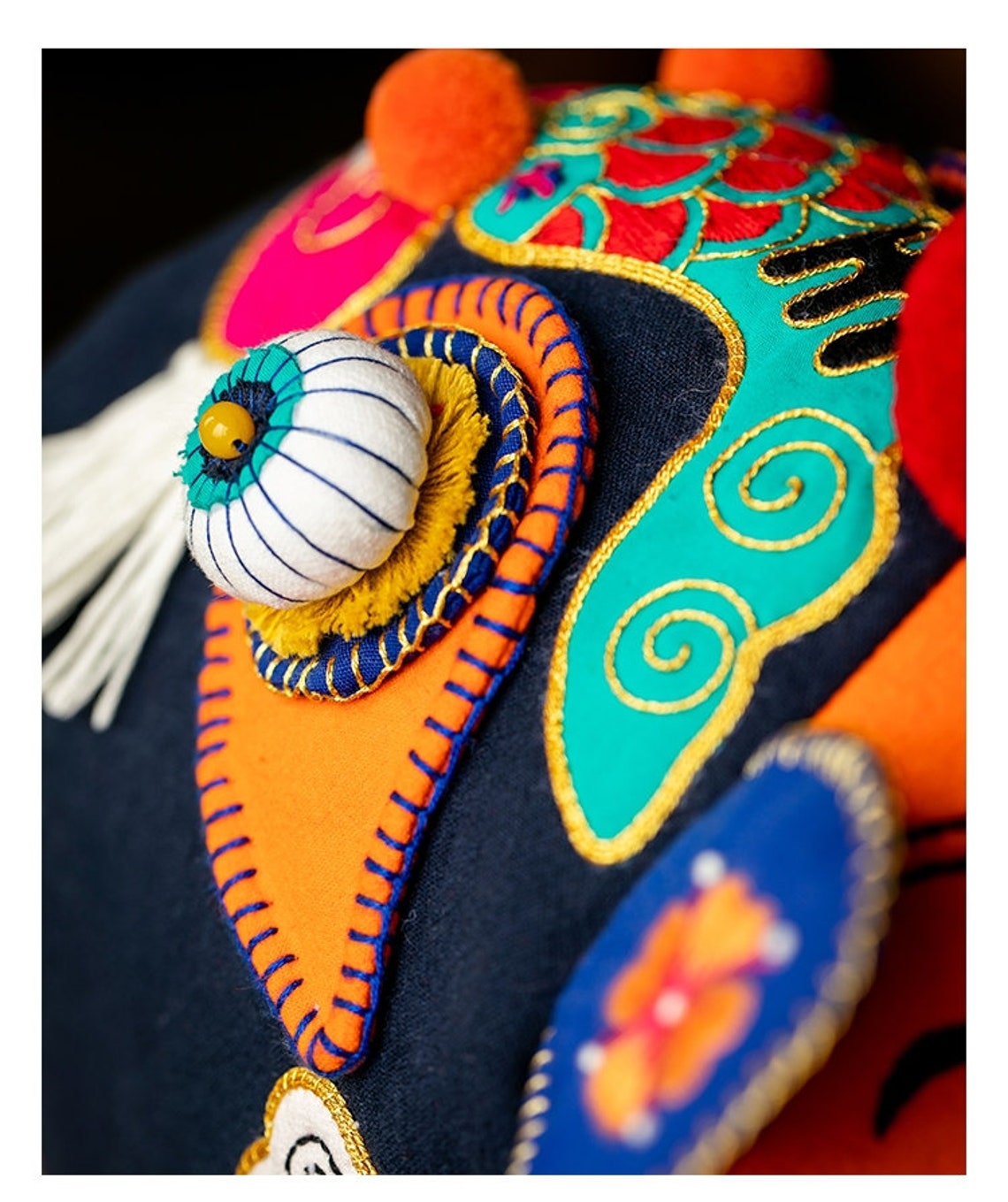 Tiger Head Hat Chinese Style Embroidery Kit Auspicious Tiger Good Luck ...