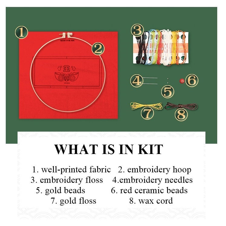 Triangle Sachet Lucky Amulet / Beginner DIY Emrboidery Kit / - Etsy