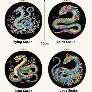 Spirit Snake, DIY Embroidery Kit, Start Kit for Beginner, Hand ...
