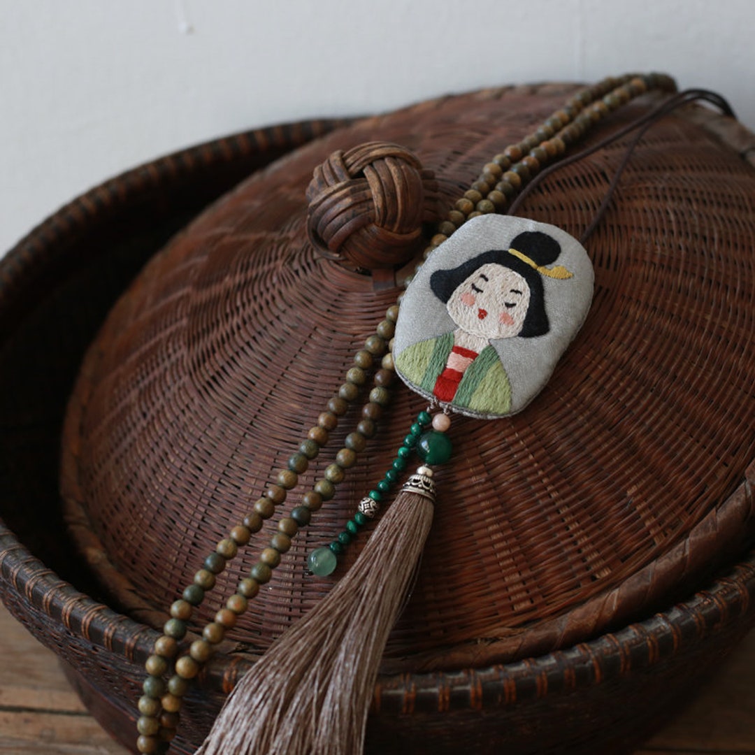 Finished Chinese Tang Dynasty Vintage Beads Tassel Embroidery - Etsy