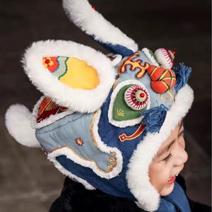 Snake & Rabbit Hat DIY Emrboidery Kit, Hand-sewing Hat, Handmade ...