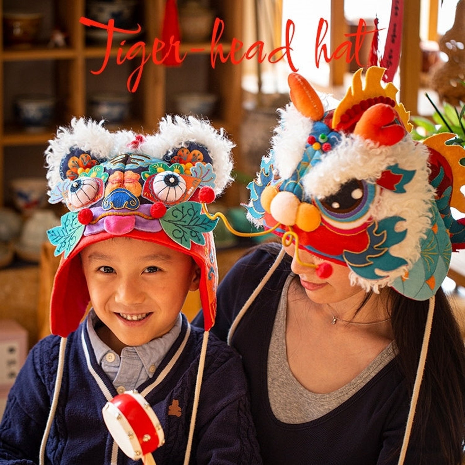 Tiger Head Hat DIY Emrboidery Kit, Hand-sewing Hat, With Tutorial Video ...