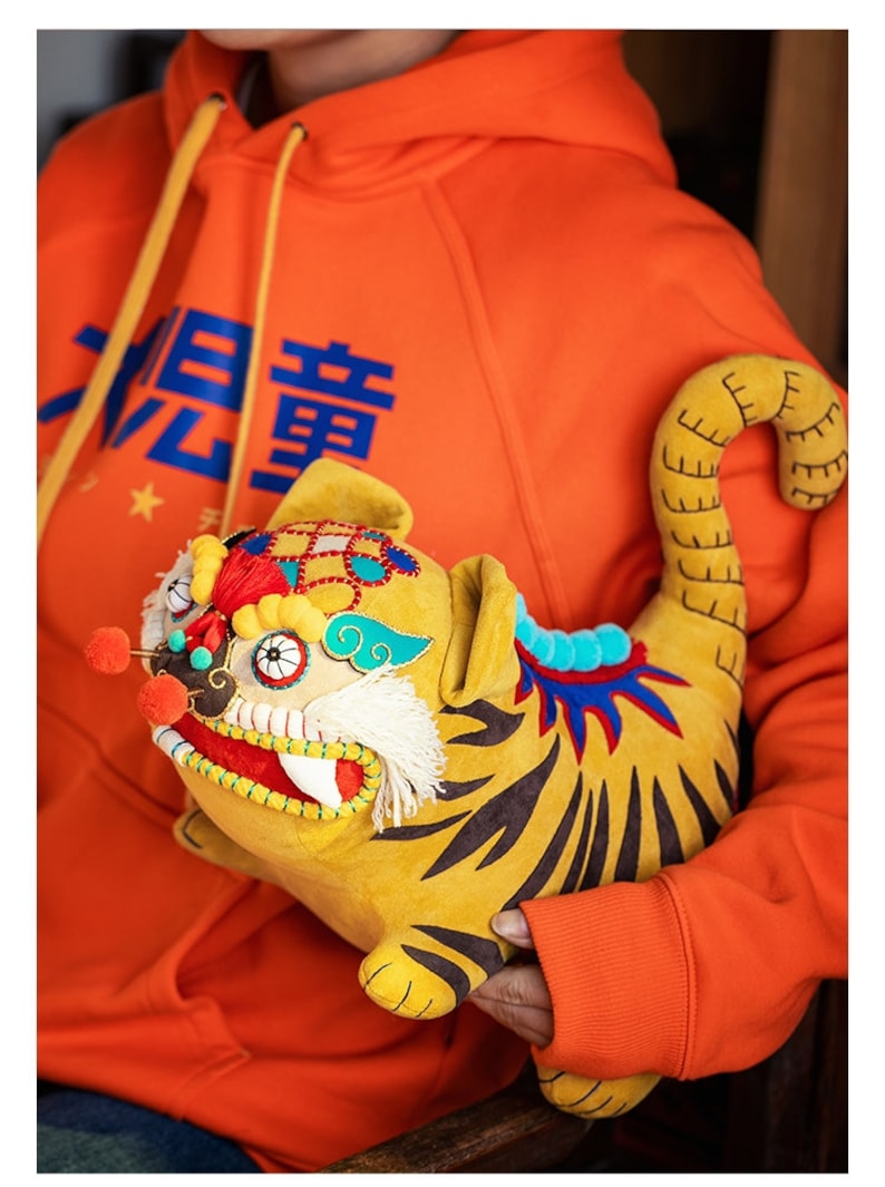 Tiger King | Handmade Embroidery Cloth Tiger Toy Doll Chinese ...