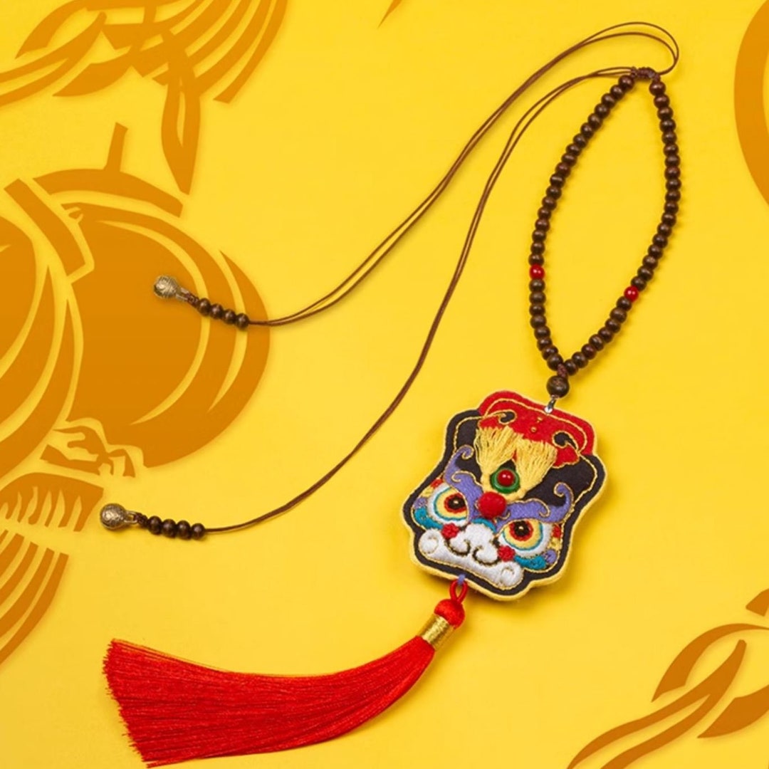 Lion Amulet, DIY Embroidery Kit, Handmde Protection Jewelry, Buddhist ...