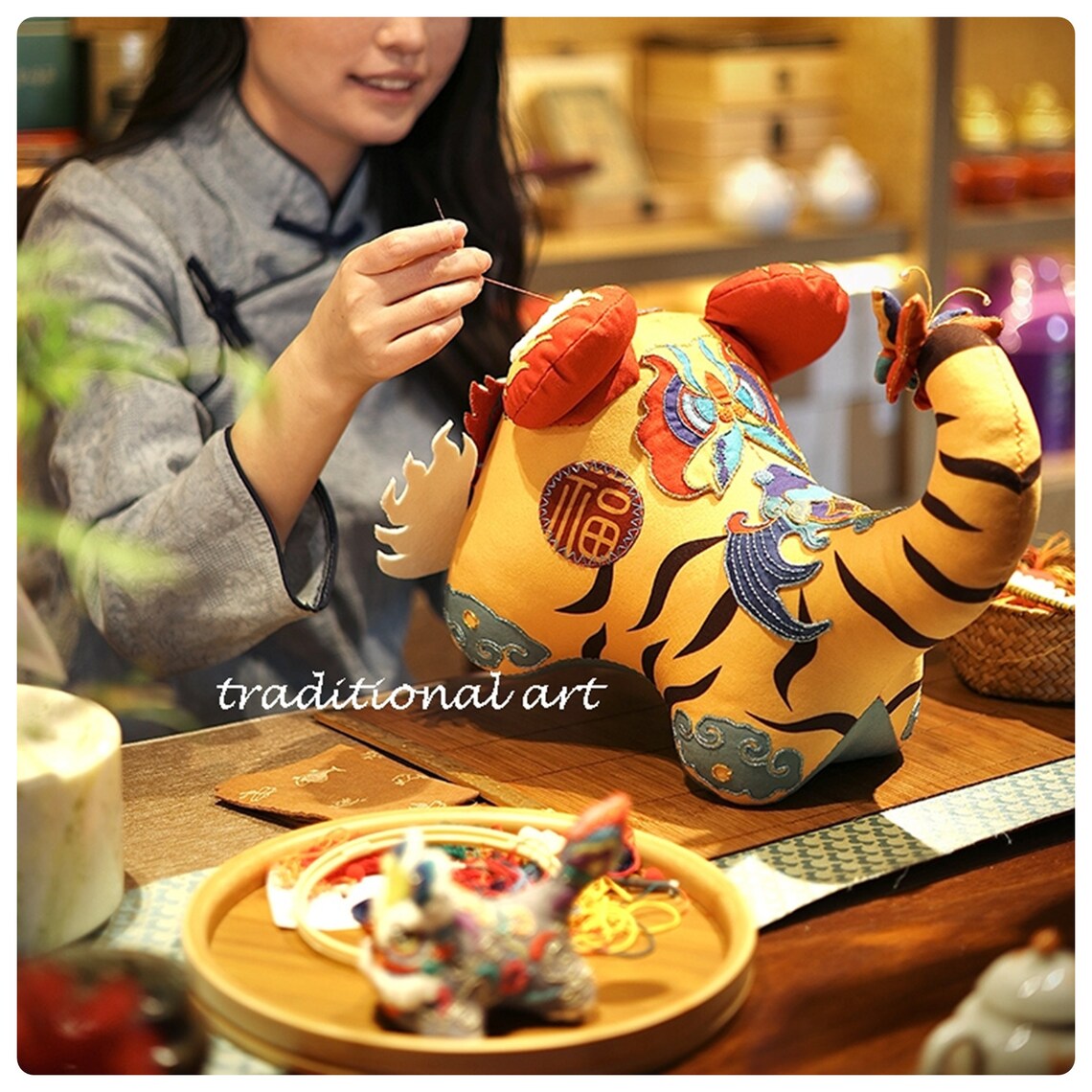 Super Fortune Tiger DIY Emrboidery Kit Beginners Level - Etsy