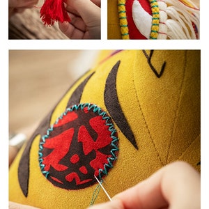 Tiger King | Handmade Embroidery Cloth Tiger Toy Doll Chinese ...