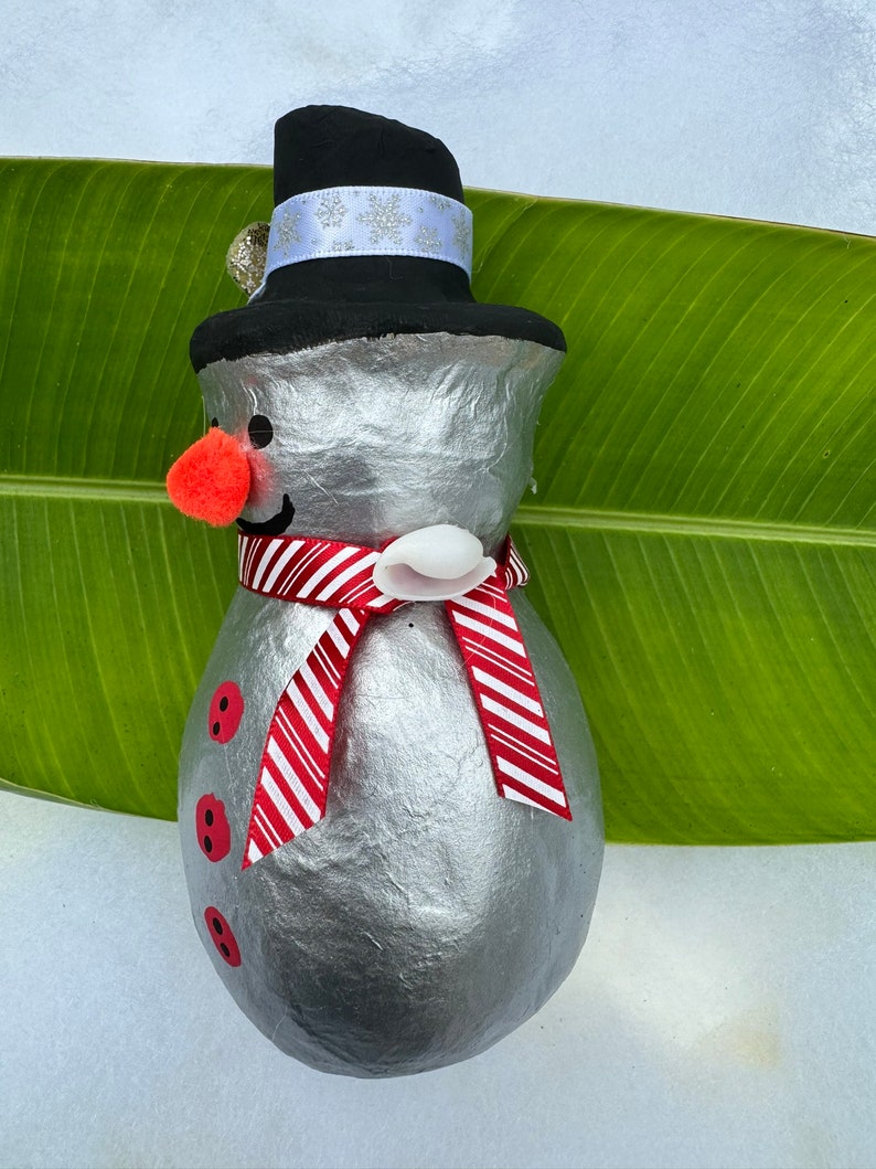 Snowman on Parade Shells and Bling Holiday Ornament - Etsy
