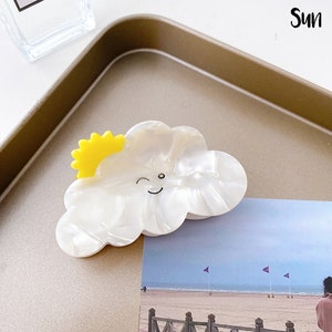 Cute Cloud Rainbow Hair Claw Clips, Kawaii Hair Claw, Fashion Hair Claw ...