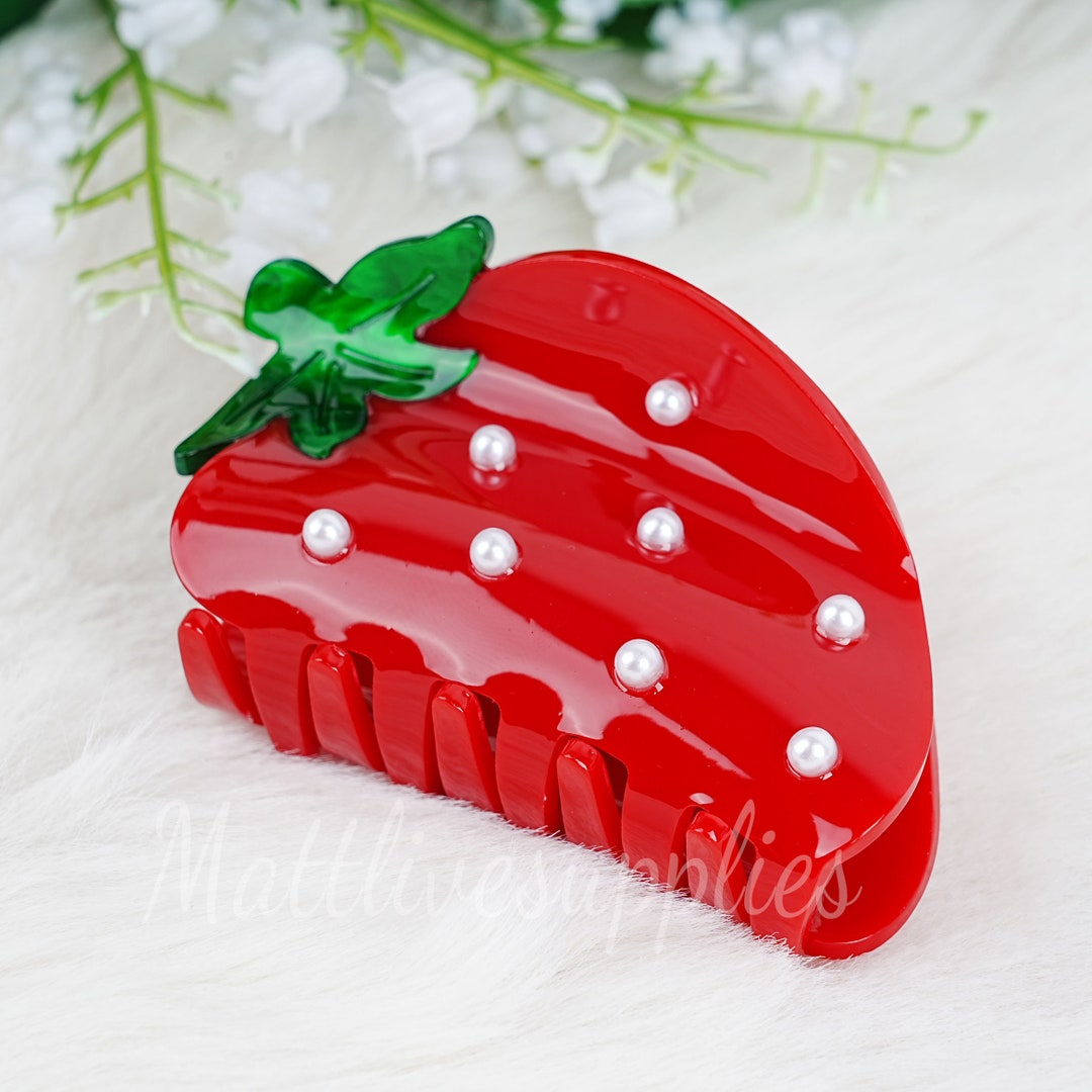 Fruit Hair Claw Clip,lemon Pineapple Hair Clip,watermelon Hair Claw ...