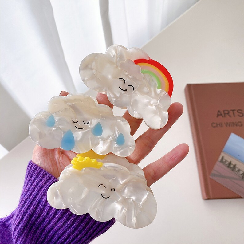 Cute Cloud Rainbow Hair Claw Clips Kawaii Hair Claw Fashion - Etsy