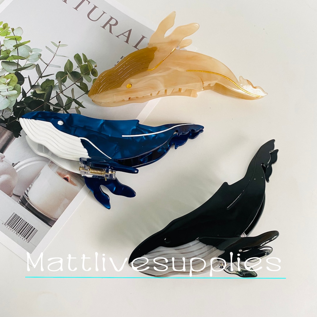 Acetate Whale Hair Claw Clipsdesign Hair Claw for - Etsy
