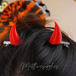 Demon Horns Hair Clip,various Devil Hair Barrette,cosplay Horns Hair ...