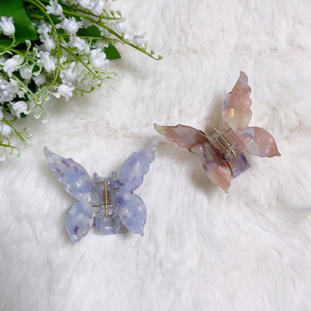 Butterfly Hair Claw Clip,tortoise Hair Claw Clip,large Butterfly Claw ...