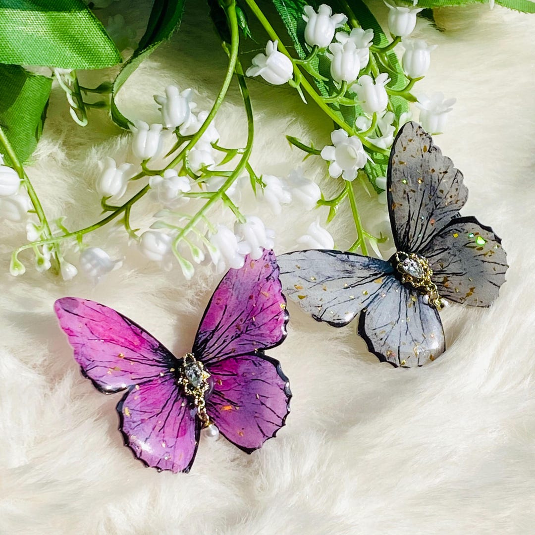 Realistic Butterfly Hair Clips,fairy Wings Hair Clips,fairy Butterfly ...