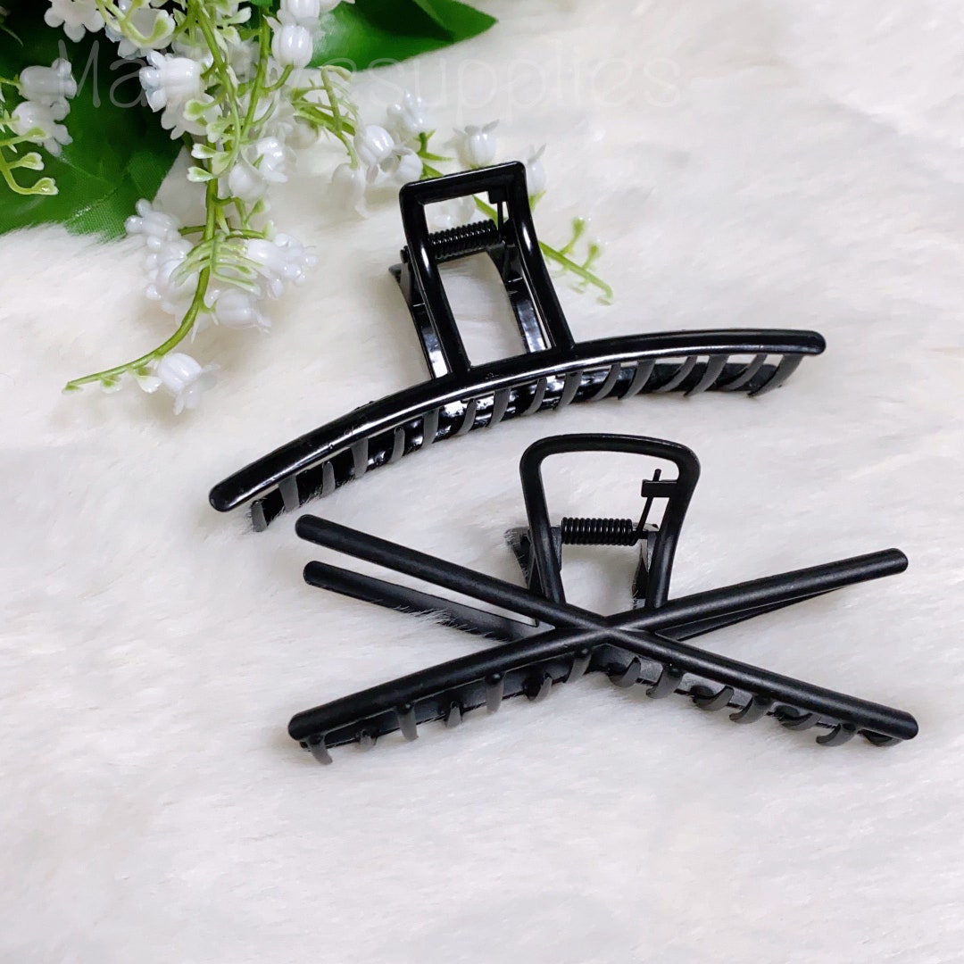 Black Metal Hair Claw Clips,minimalist Hair Claw Clamp,claw for Long ...
